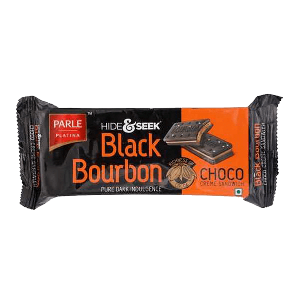 "Parle Hide & Seek Black Bourbon Choco Cream Sandwich 100 GM